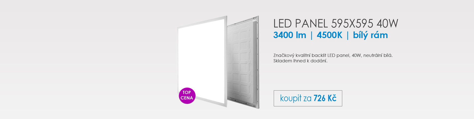 LED panely.shop - nejširší výběr LED panelů všech kategorií